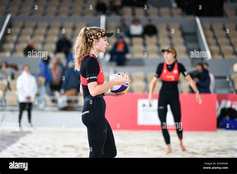 Paris France On September 29 2022 Tanja Huberli And Nina Brunner Of