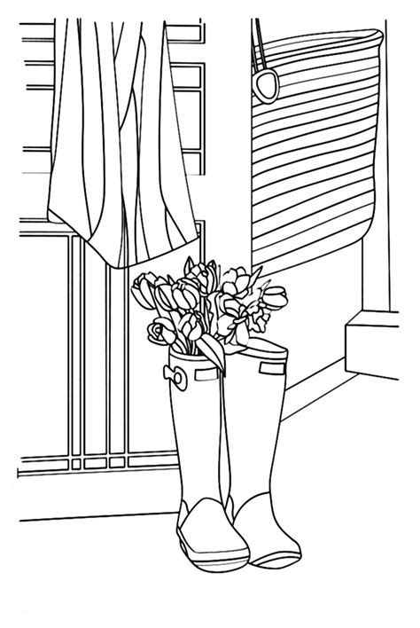 50 páginas para colorear de botas ColoringPagesOnly