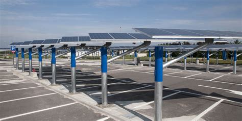 Ombrière de parking solaire l abri parking qui produit de l énergie