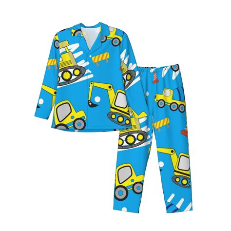 Bingfone Men S Pajama Set 2 Piece Loungewear Pjs Long Sleeve With