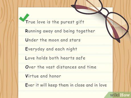 How To Write An Acrostic Poem 10 Steps With Pictures WikiHow