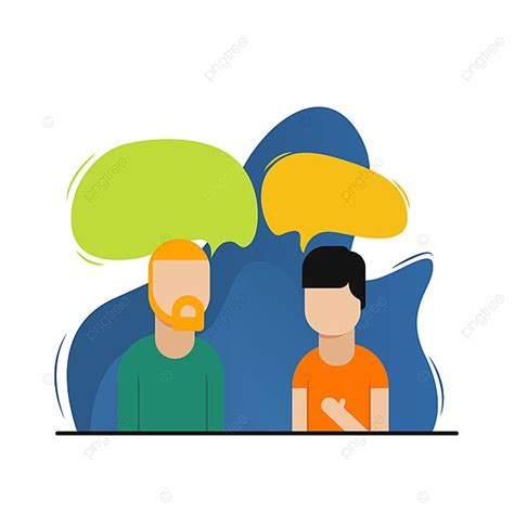 Ilustra O De Duas Pessoas Falando Png Pessoa Clipart Avatar