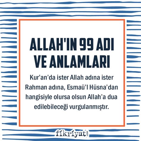 Esmaül Hüsna oku Allahın 99 ismi ve anlamları Galeri Fikriyat