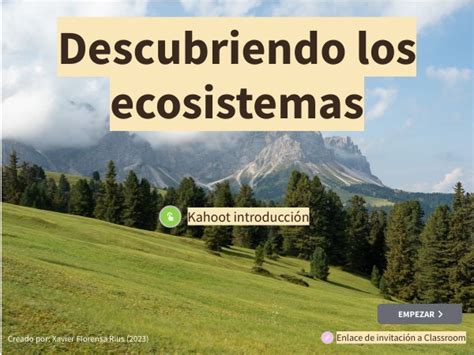 Paisaje De Aprendizaje Descubriendo Los Ecosistemas