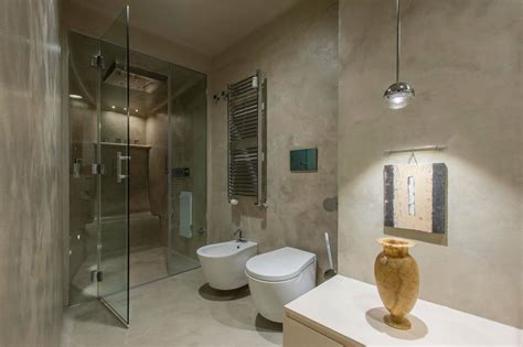 Vista Del Bagno Padronale Con Doccia Hammam Archifacturing Bagno