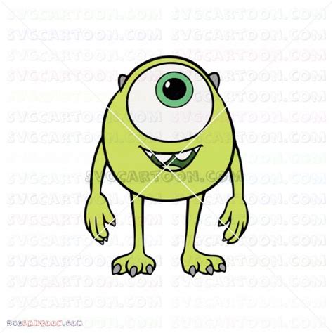 Mike Wazowski Monsters Inc 001 Svg Dxf Eps Pdf Png