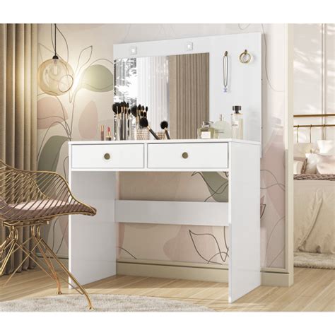 Cômoda Penteadeira Camarim Ideal Branco Moval Submarino
