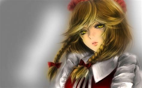 Brown Haired Female Anime Character Touhou HD Wallpaper Wallpaper Flare