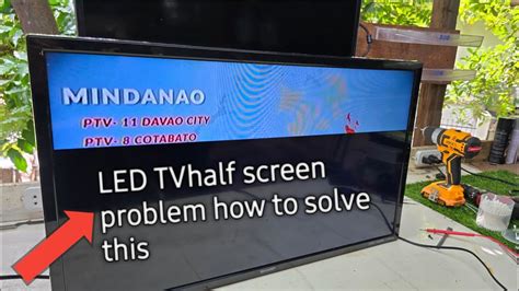 Sharp Tv Half Screen Problem Paano Ayusin Tutorial Repair Guide YouTube