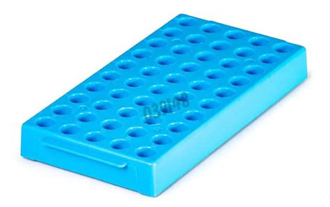 Rack Aus Polypropylen Farbe Blau Für 50 Kryoröhrchen Labormaterial
