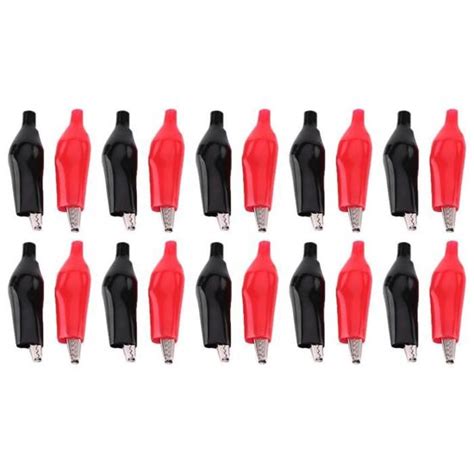 EJ life pinces de batterie de voiture 20 pièces 28 MM pince crocodile