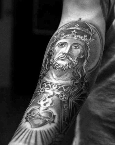 28 Jesus Christ Forearm Tattoo KirstineKai