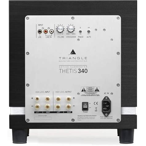 Triangle Thétis 340 Caisson de Basses avec télécommande Bois Noir