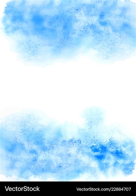 Watercolor Blue Abstract Background Abstract Vector Image