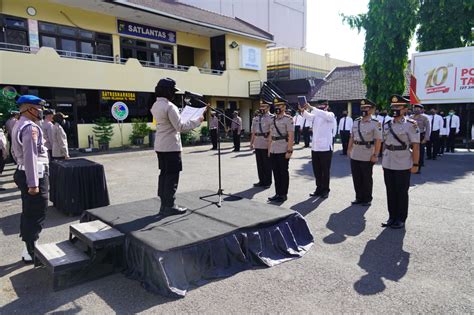 Kapolres Tanjung Perak Pimpin Upacara Sertijab Kasat Reskrim Kasat