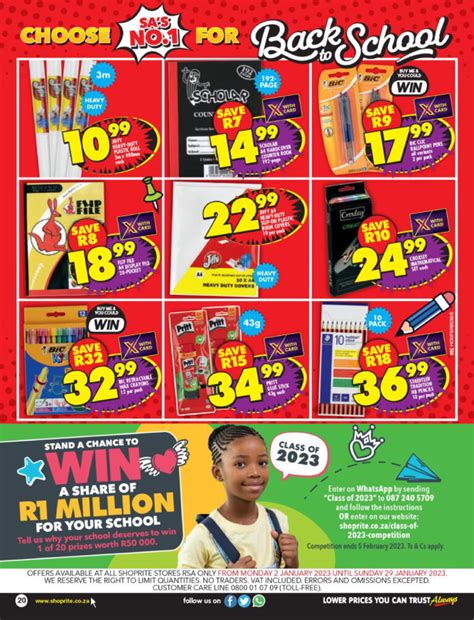 Shoprite Specials Gauteng 2 January 29 January 2023 Back To School