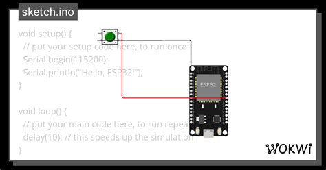 button push wokwi esp32 stm32 arduino simulator