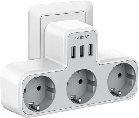 Tessan Usb Eluttag V Gs Multikontakt V Gguttag Usb Med Usb Laddare