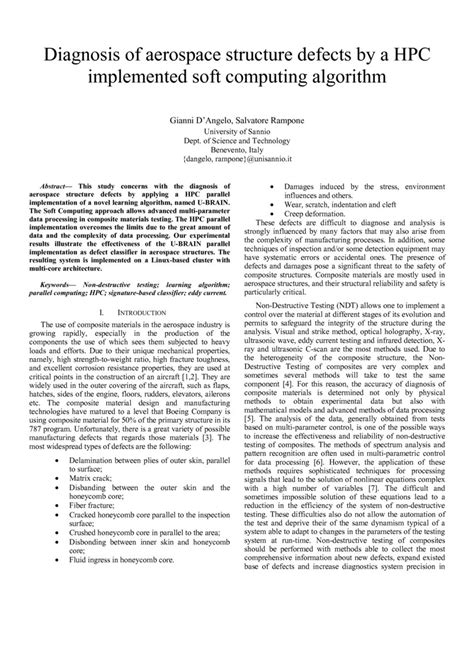 diagnosis of aerospace structure defects by a hpc implemented soft computing algorithm deepai
