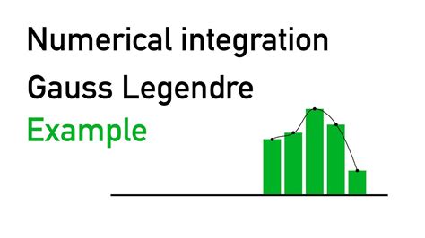 gauss legendre quadrature step by step example numerical integration youtube