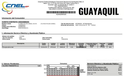 Consultar Planillas De Luz En Guayaquil