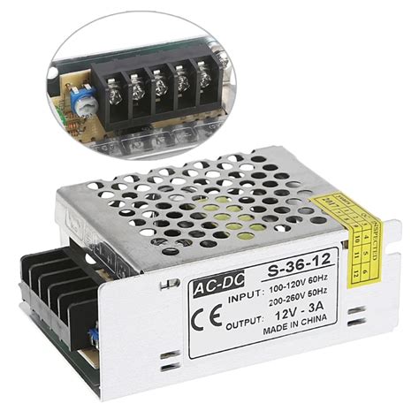 Yam Ac V To Dc V A W Switch Power Supply Driver Adapter Led