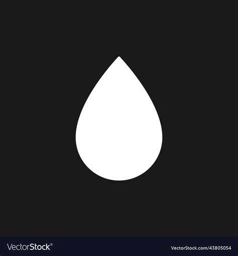 Blur Dark Mode Glyph Ui Icon Royalty Free Vector Image