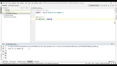 1 PYTHON Entrada Y Salida De Datos YouTube