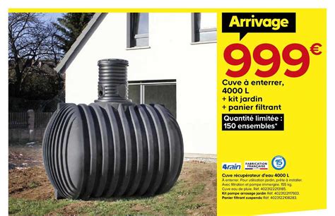 Récupérateur Eau De Pluie Leclerc 1000 Litres Skolka skubin