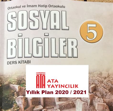 5 Sınıf Sosyal Bilgiler Ata Yayıncılık Yıllık Planı 2020 2021