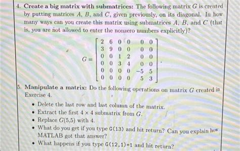 solved matlab exercises need help for 4 and 5 and how to