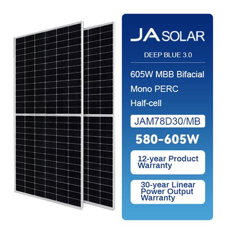 Ja Solar W W W W W W Mbb Bifacial Mono Perc Half Cell