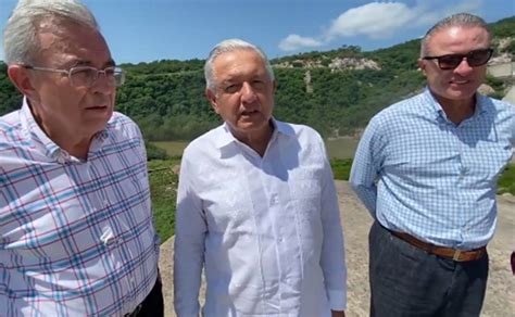 AMLO destaca avances en presa Santa María en Sinaloa