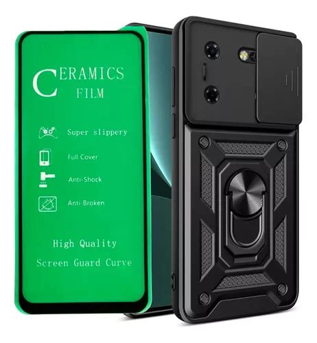 Funda Estuche Antichoque Vidrio Cer Mico Para Tecno Pova