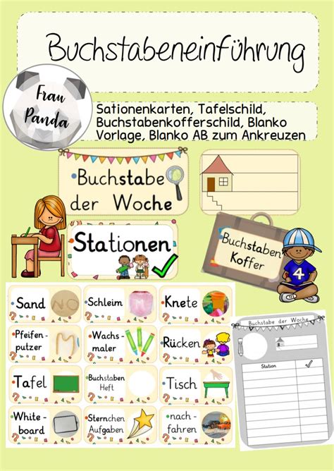 Buchstabeneinführung Klasse1 Buchstabenweg Buchstabe der Woche