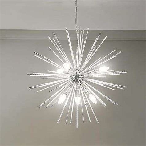 MAYNA Sputnik Chandeliers 12 Light Polished Chrome Firework Chandelier