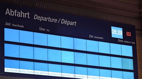 Nahverkehr Der Bahn L Uft Nach Streik Langsam An Im Fernverkehr