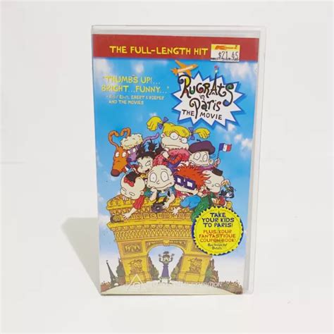 Rugrats In Paris The Rugrats Movie Vhs Tape Lot In Clamshell