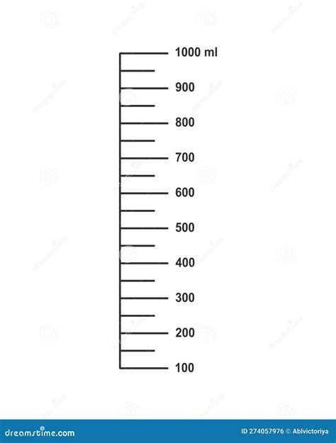 Scale With 1 Liter Or 1000 Ml Liquid Volume For Measuring Cups To