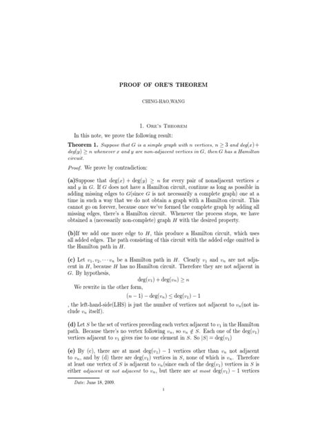 proof of ore s theorem pdf