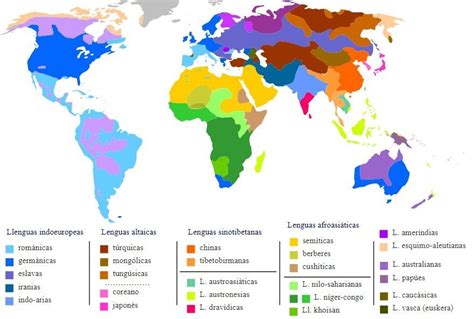 Mapa De Las Lenguas Del Mundo