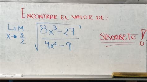 Limites Por Factorizacion Calculo Diferencial Ejemplo 2 YouTube