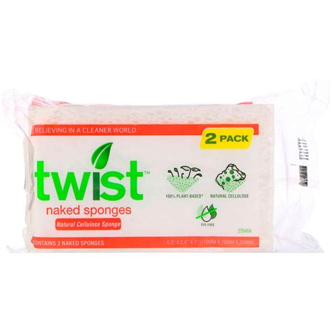 Twist Naked Sponges Naked Sponges X X Each Iherb