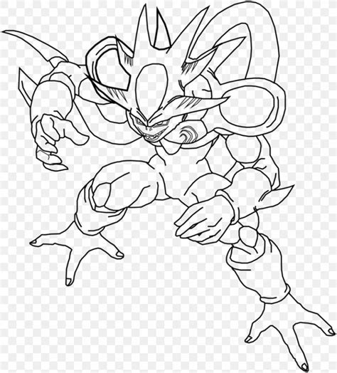 Frieza Line Art Goku Cell Drawing PNG 849x941px Watercolor Cartoon