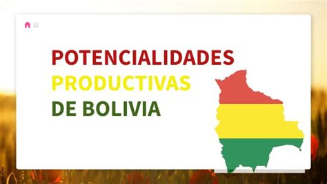 Potencialidades Y Vocaciones Productivas En Bolivia