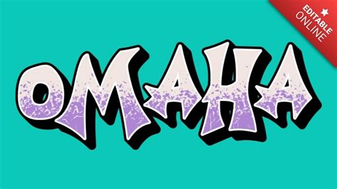 Omaha Skate Graffiti Font Text Effect Generator
