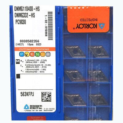 A KORLOY DNMG110408 HS PC9030 Carbide Inserts CNC TOOL EBay
