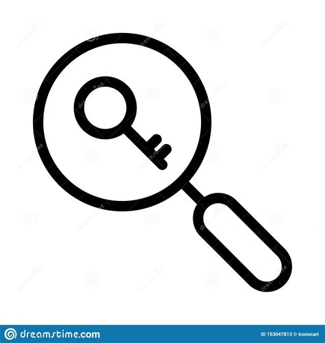 L nea Fina Icono De La B squeda Del Vector Ilustración del Vector