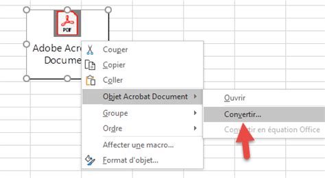 comment insérer un pdf dans excel formation excel