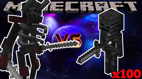 MUTANT WITHER SKELETON VS 100 WITHER SKELETONS MINECRAFT 1 16 5 MOB